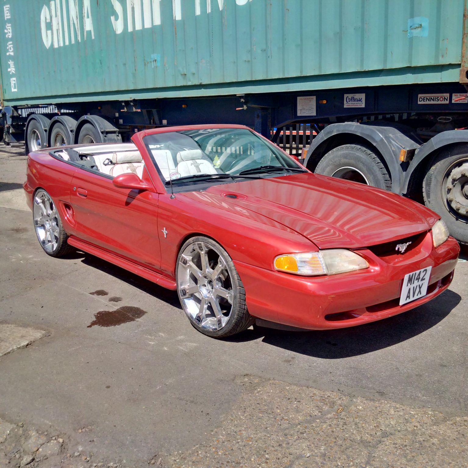 Left hand drive Ford Mustang 3.8 V6 convertible. UK registered ...